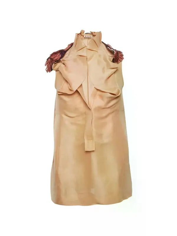 Marni Embellished Ruffle Blouse