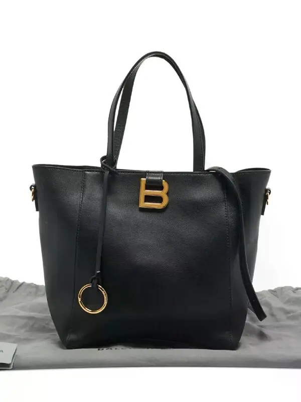 Balenciaga Small Hourglass Leather Tote Bag