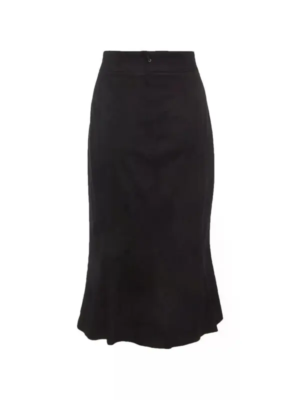 Dolce & Gabbana Midi Skirt With Anchor Buttons