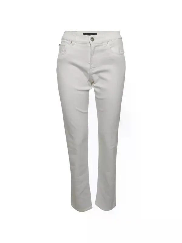Versace Skinny Jeans With Rear Logo Patch