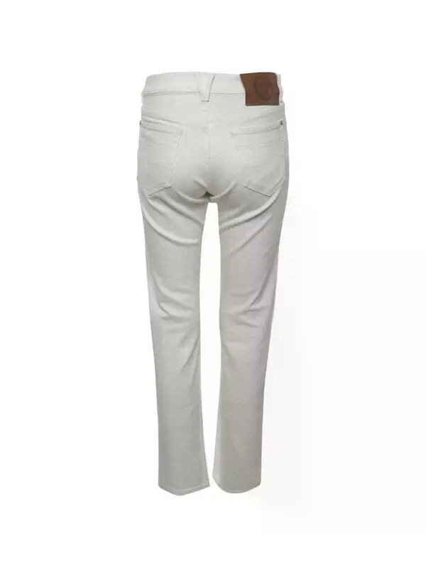 Versace Skinny Jeans With Rear Logo Patch