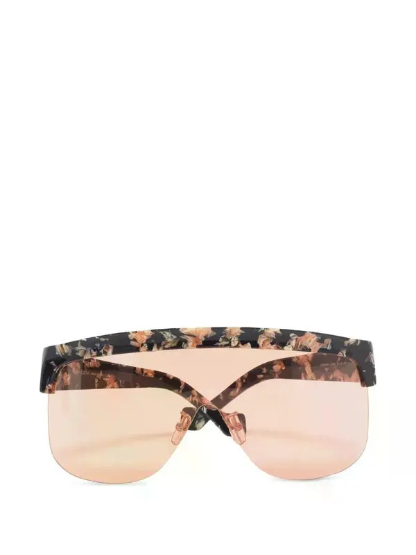 Loewe Floral Mask Sunglasses - Black