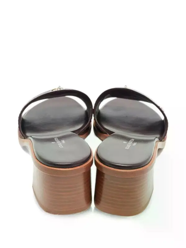 LOUIS VUITTON Lock It Leather Sandals
