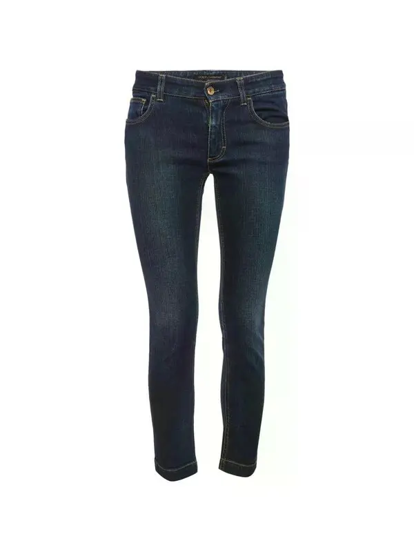 Dolce & Gabbana Cropped Slim-fit Jeans