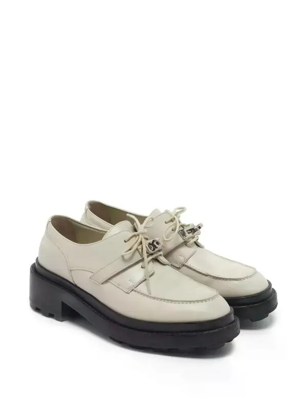 Hermès First Derby Kelly Buckle Loafers - Neutrals