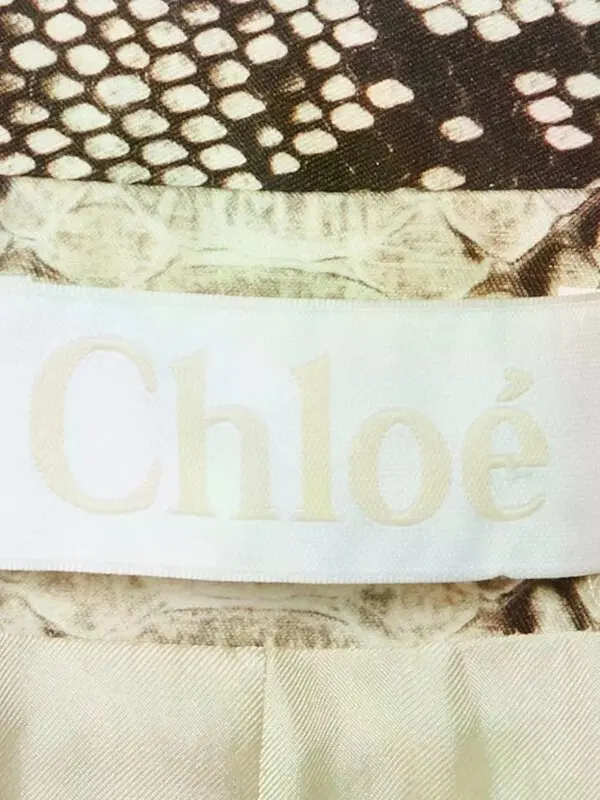 Chloé Snake-print Corduroy Coat