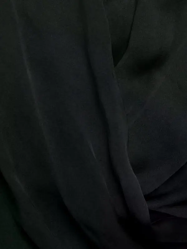 Balmain Draped Satin Blouse