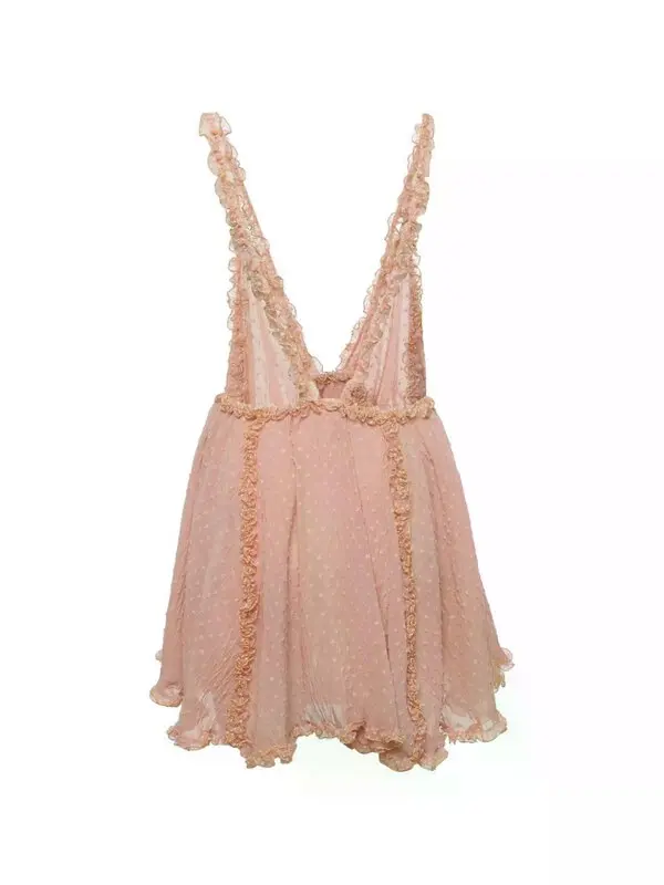 424 Swiss Dot Mini Dress