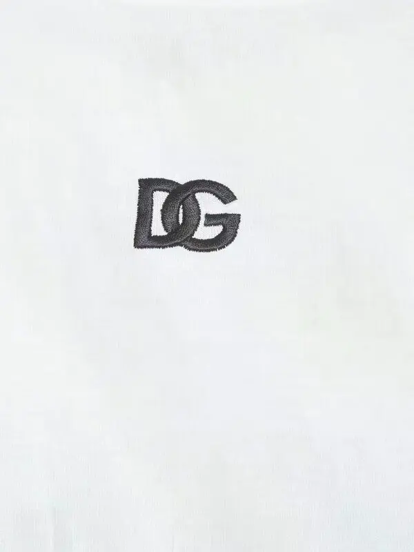 Dolce & Gabbana Dg Logo Embroidered T-shirt