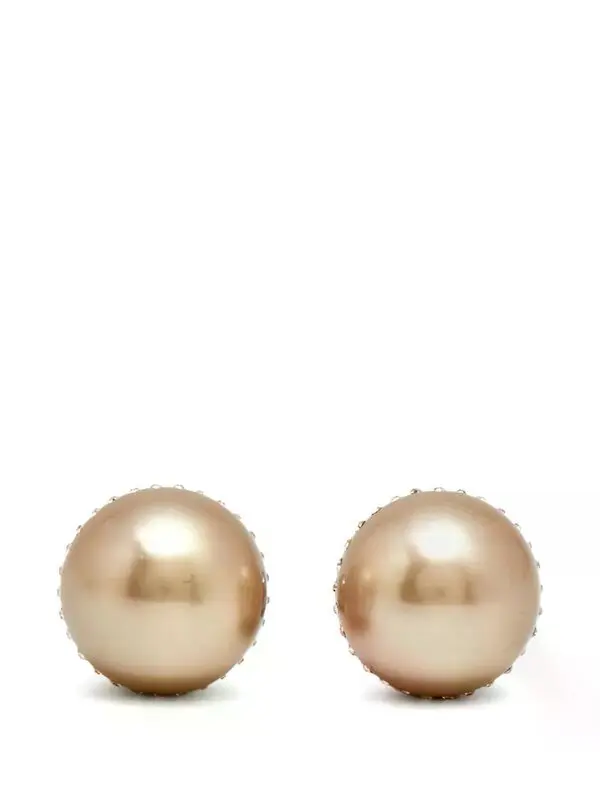 Dior Tribales Crystal Faux Pearl Earrings - Neutrals
