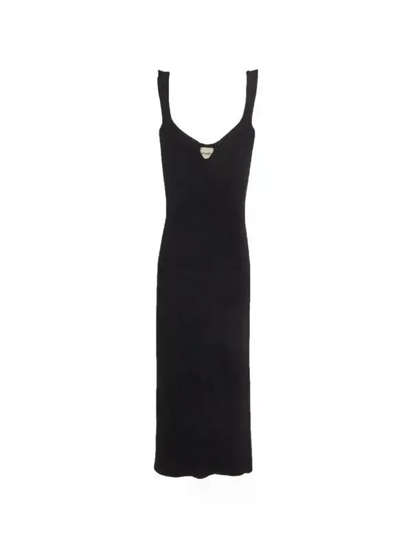 Khaite Ribbed Knit Midi Dress