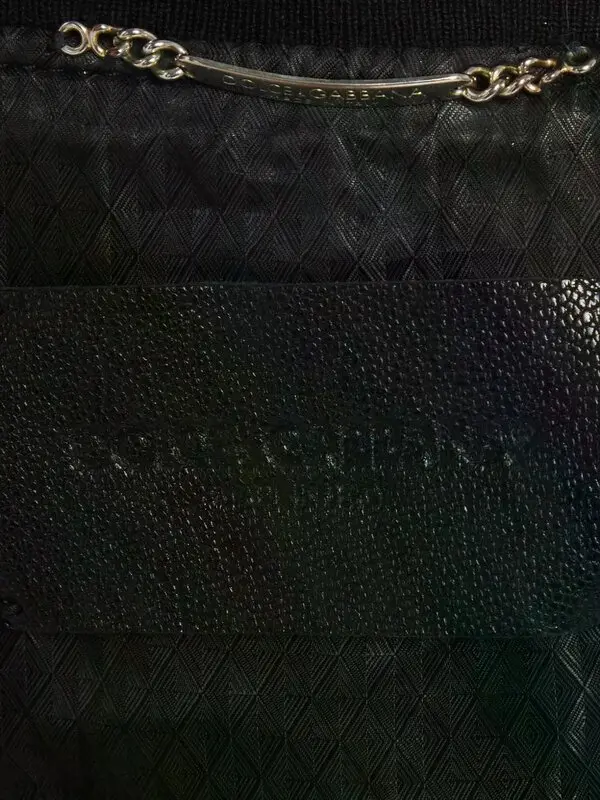 Dolce & Gabbana Leather Zip-front Jacket