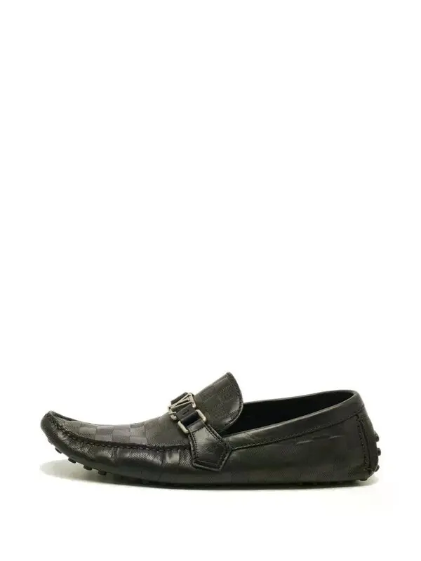 LOUIS VUITTON Damier Hockenheim Loafers