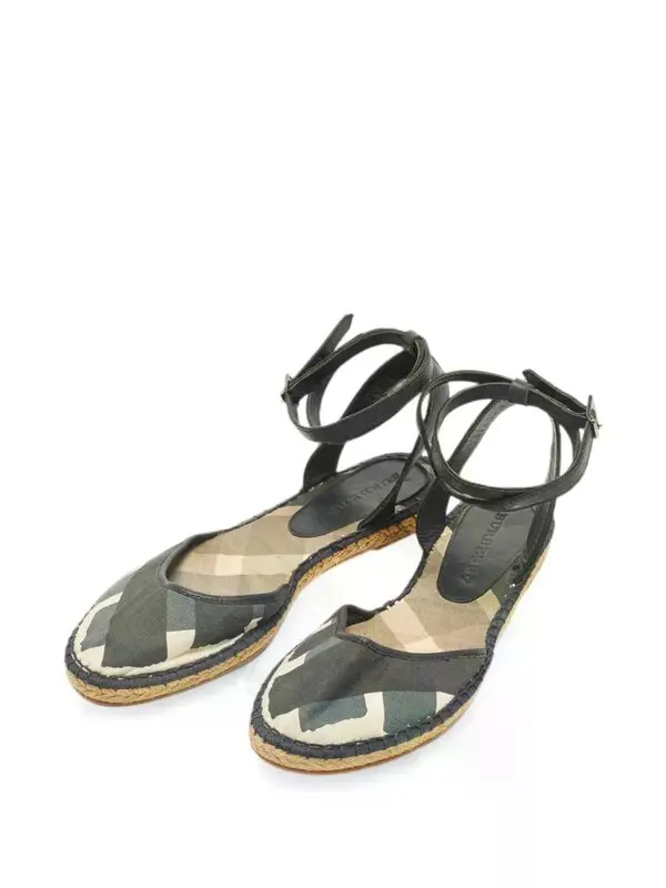 Burberry Check Ankle-strap Espadrilles