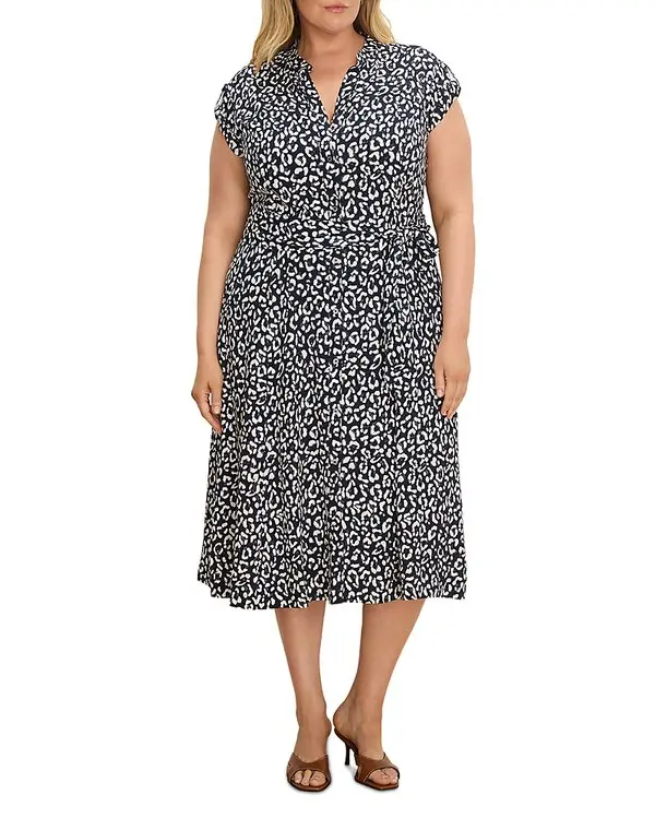 NIC+ZOE Sonni Leopard Sketch Dress