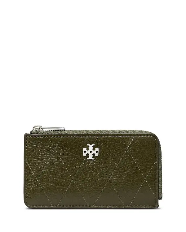 Tory Burch Charlie Quilted Leather Card Case - Leccio