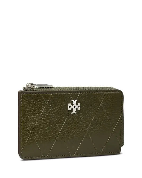 Tory Burch Charlie Quilted Leather Card Case - Leccio