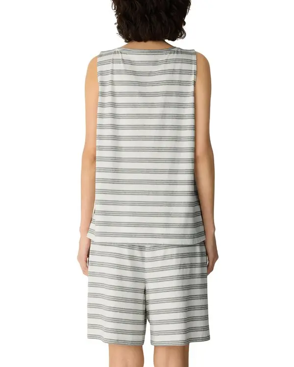 Eileen Fisher Sleep Top And Sleep Short Set - Agave
