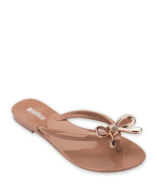 Melissa Harmonic Iris Flip Flop Sandals - Brown