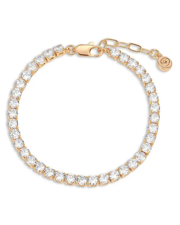 Ettika Single Row Tennis Bracelet - Gold