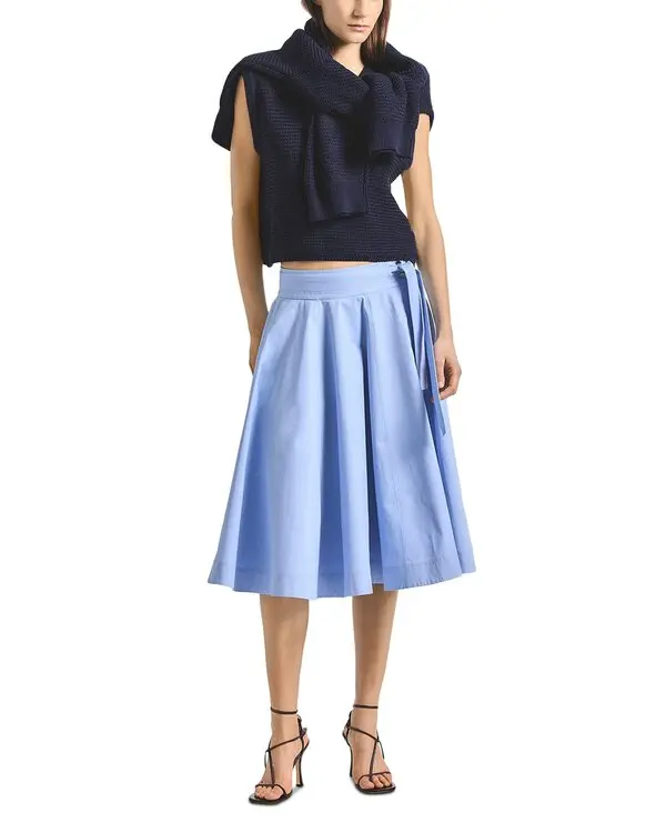 Derek Lam 10 Crosby Sage Twill Skirt