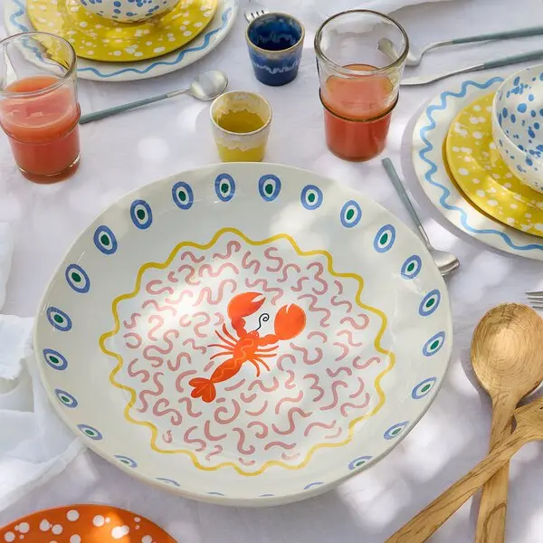 COSTA NOVA Summer Bliss Pasta Serving Bowl