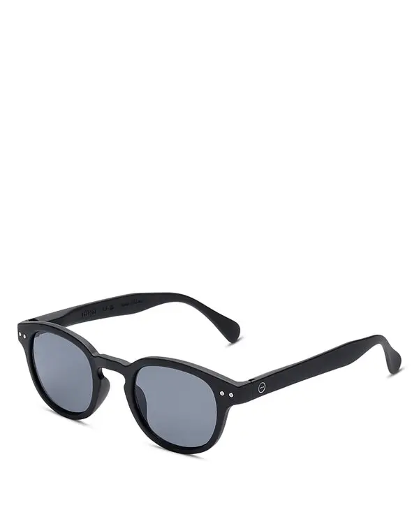 IZIPIZI Round Reading #c Sunglasses, 47mm - Black