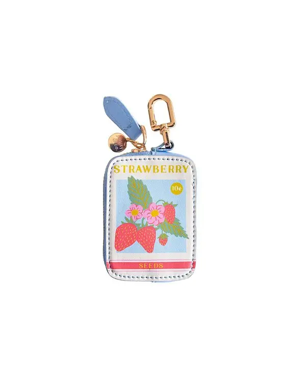JOLLITY & CO In Bloom Floral Bag Charms, Set Of 1 - Strawberry