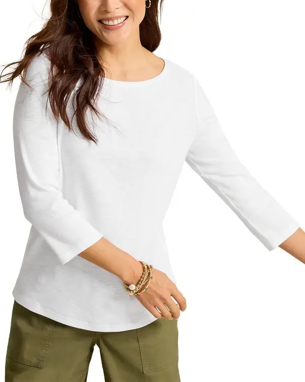 Tommy Bahama Ashby Isles Boat Neck Top - White