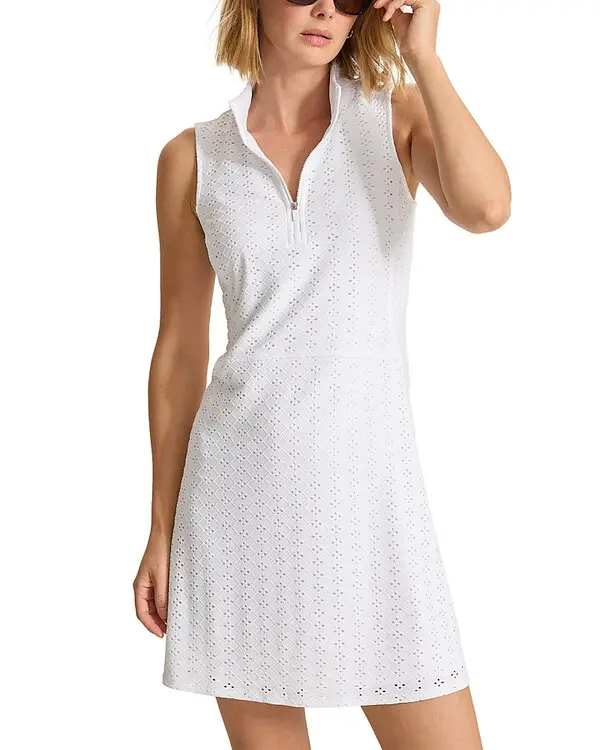 Tommy Bahama Abby Eyelet Embroidered Dress - White