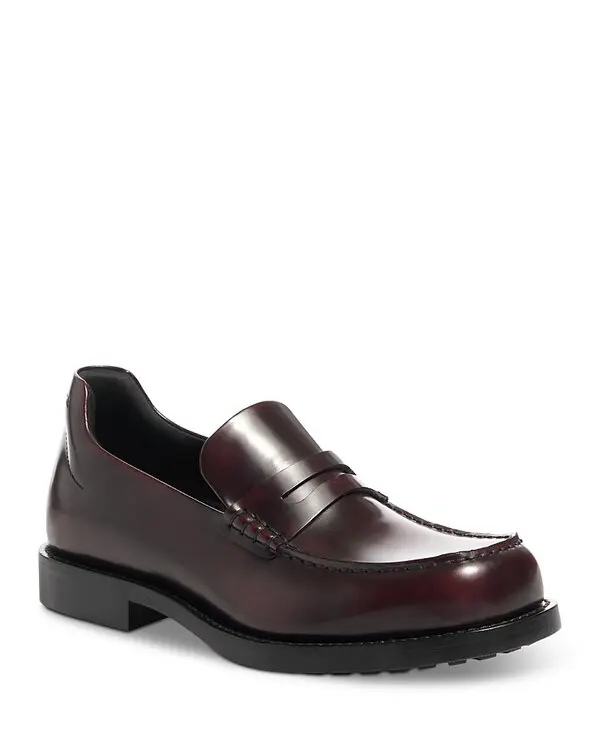 Balenciaga Shiny Penny Loafers - Black