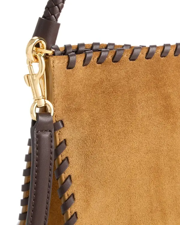 Veronica Beard Vida Suede Shoulder Bag