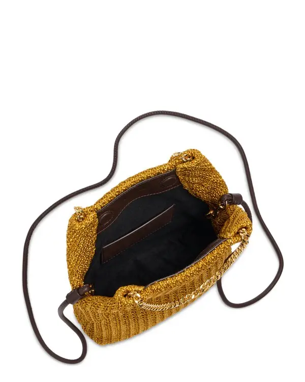 Veronica Beard Small Slouch Small Raffia Shoulder Bag