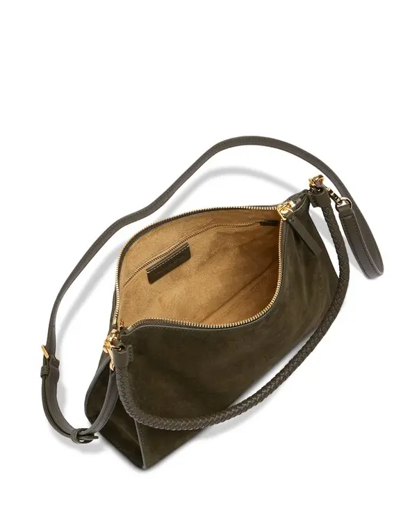 Veronica Beard Vida Small Suede Shoulder Bag