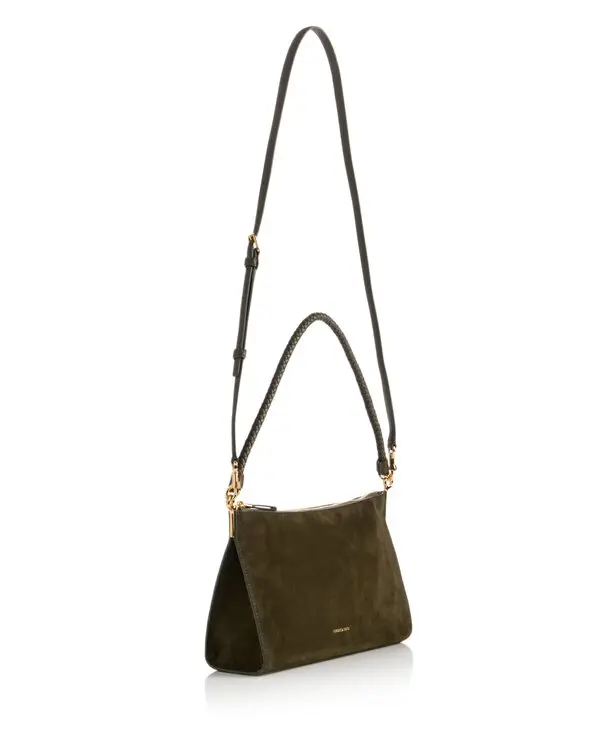 Veronica Beard Vida Small Suede Shoulder Bag