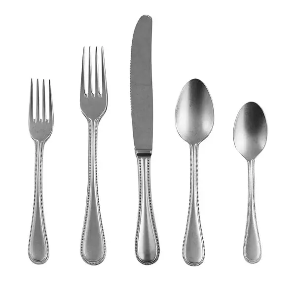 MEPRA 20 Piece Perla Pewter Flatware Set, Service For 4 - Silver