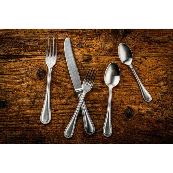 MEPRA 20 Piece Perla Pewter Flatware Set, Service For 4