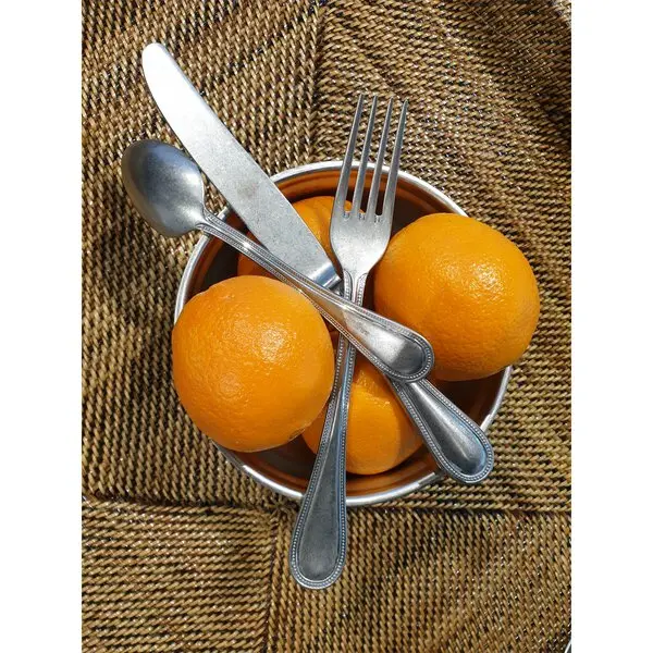 MEPRA 20 Piece Perla Pewter Flatware Set, Service For 4