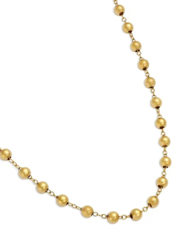 Bloomingdale'S Bead Link Chain Necklace In 14k Yellow 18