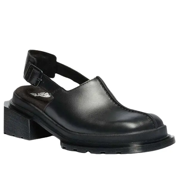 Dr. Martens Maybole Square Toe Leather Mules
