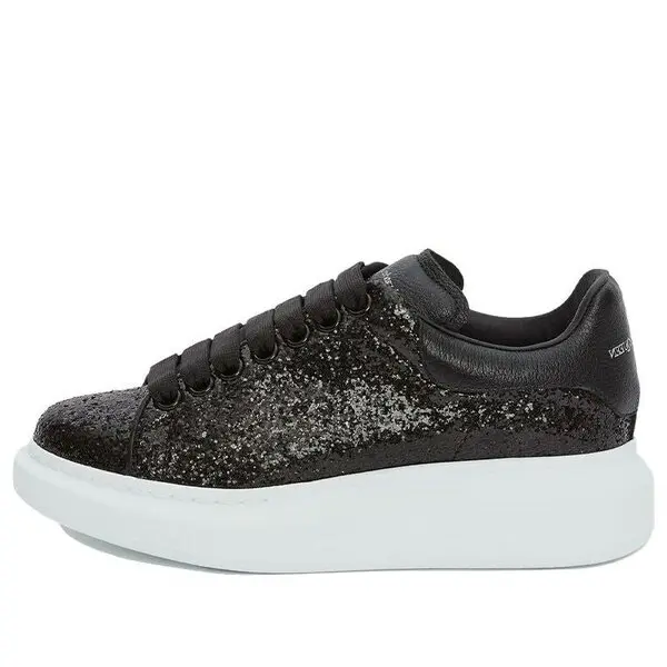 Alexander McQueen Oversized Glitter Sneakers - Black