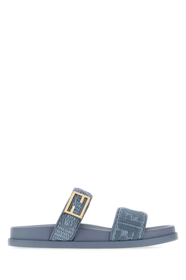 Fendi Raffia Feel Slippers