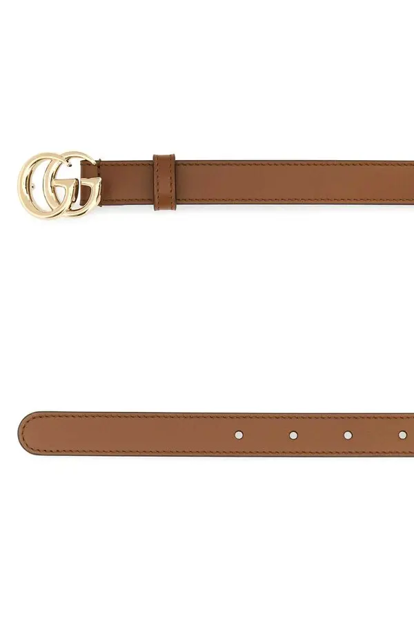 Gucci Leather Gg Belt