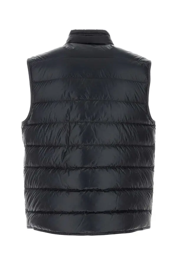Moncler Navy Nylon Sleeveless Gui Down Jacket