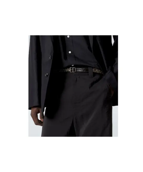 LEMAIRE Studded Leather Belt