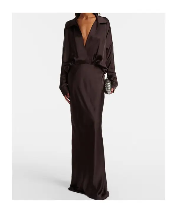 Norma Kamali Satin Gown