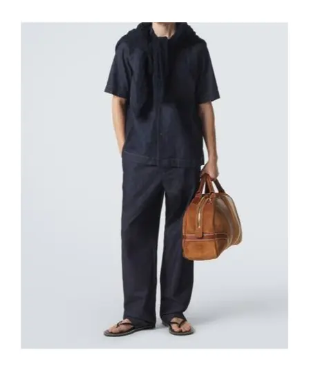 Dries Van Noten Cotton Denim Bowling Shirt