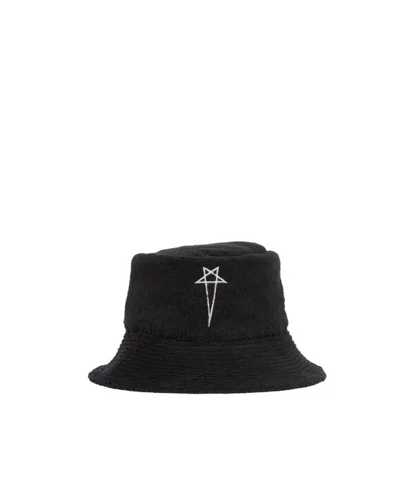 Rick Owens Terry Beach Hat - Black