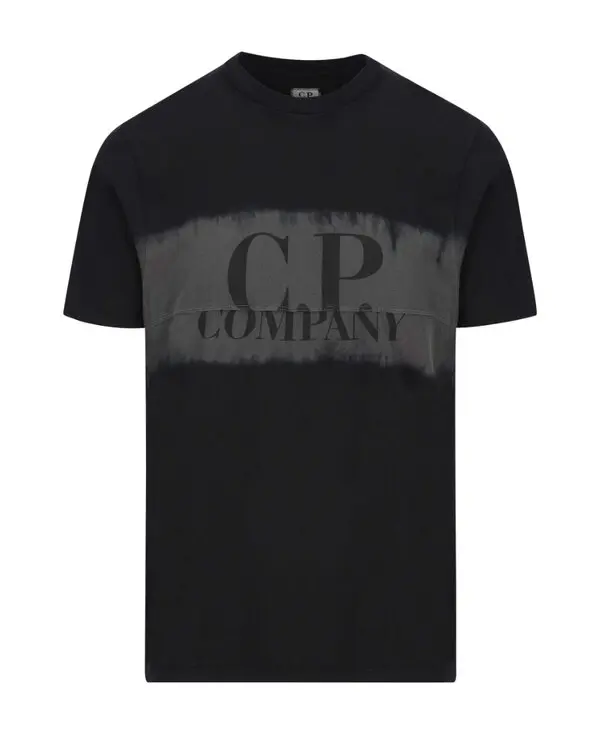 C.P. COMPANY Logo-print Short-sleeve T-shirt - Black
