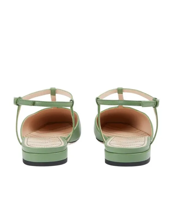 Gucci Double G Square-toe Ballerinas